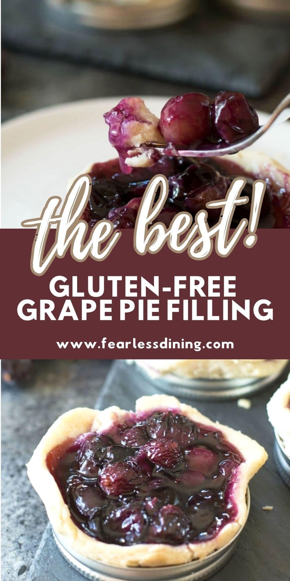 Easy Gluten Free Grape Galettes - Fearless Dining