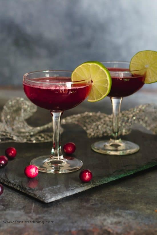 Sparkly Rum and Cranberry Cocktail with Homemade Simple Syrup ...