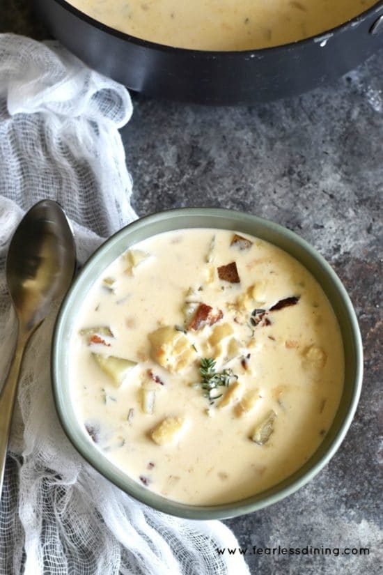 New England Style Gluten Free Fish Chowder - Fearless Dining