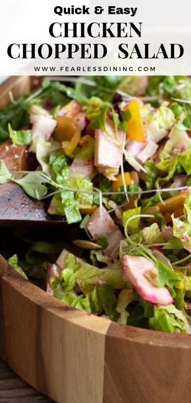 Easy Lunch Time Chicken Chopped Salad - Fearless Dining