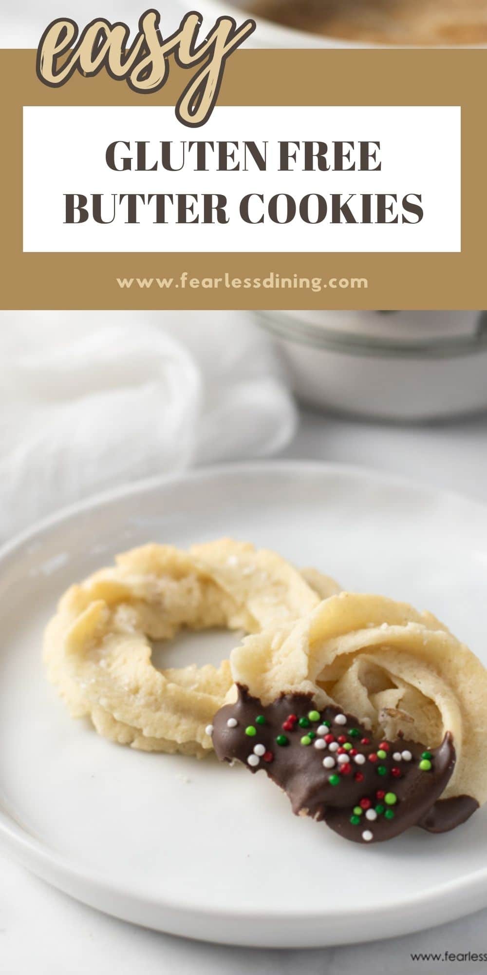 Crispy Buttery Gluten-Free Butter Cookies - Fearless Dining