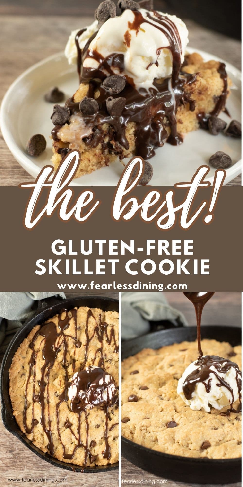 The Ultimate Gluten-Free Skillet Cookie - Fearless Dining