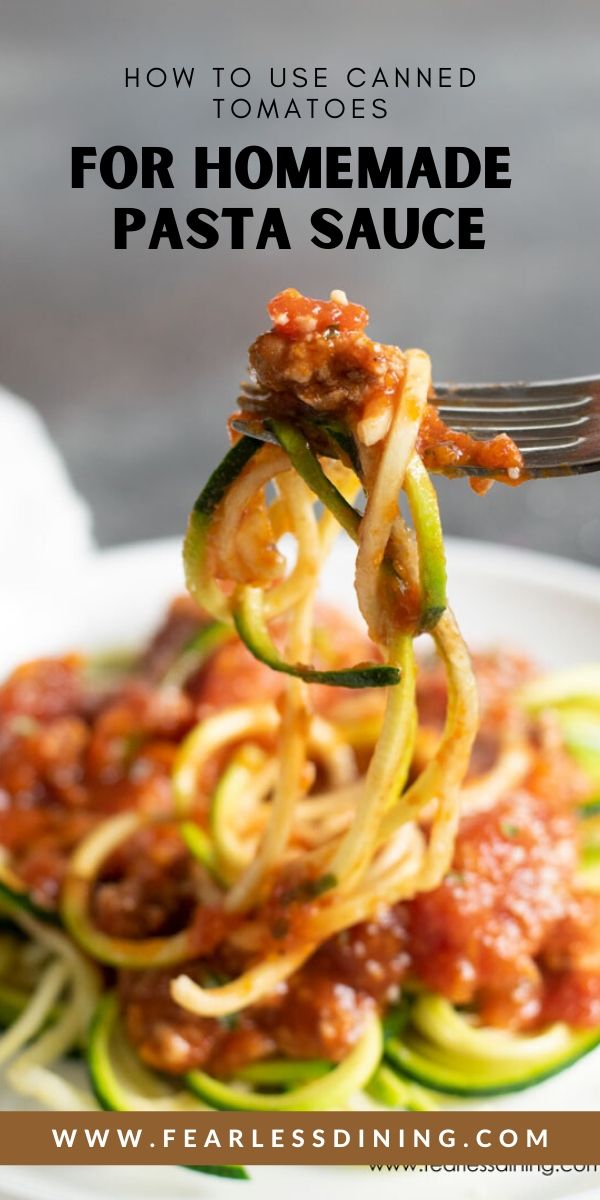 Ground Pork Pasta Sauce - Fearless Dining