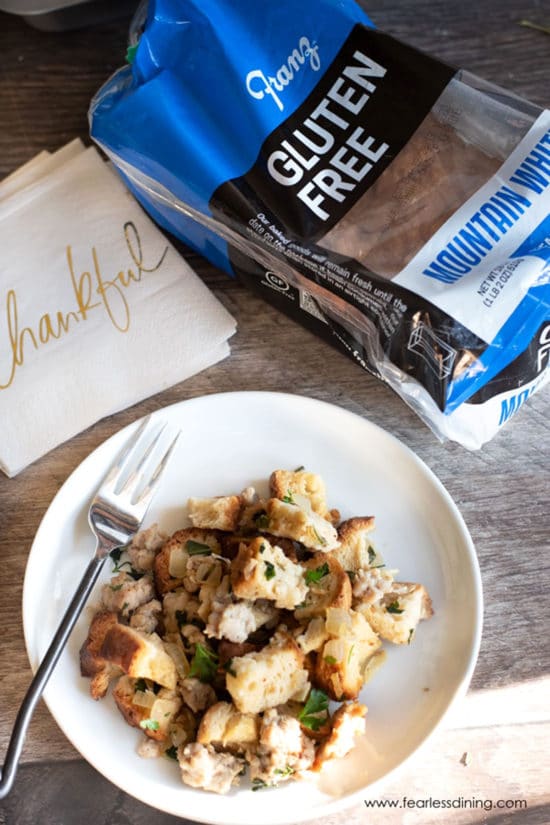 Traditional Gluten Free Stuffing with Fresh Herbs - Fearless Dining