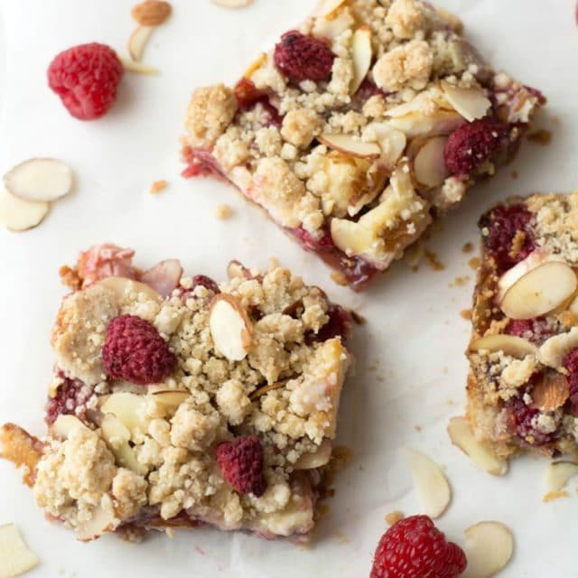 Gluten-Free Raspberry Bars (Thick Crumb Topping!) - Fearless Dining