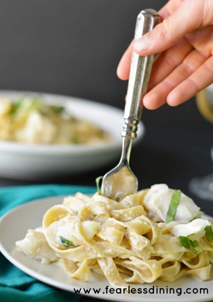 Creamy Cod Alfredo with Gluten-Free Pasta (Ready in 30 Minutes ...
