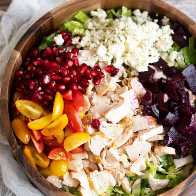 Easy Chicken Chopped Salad - Fearless Dining