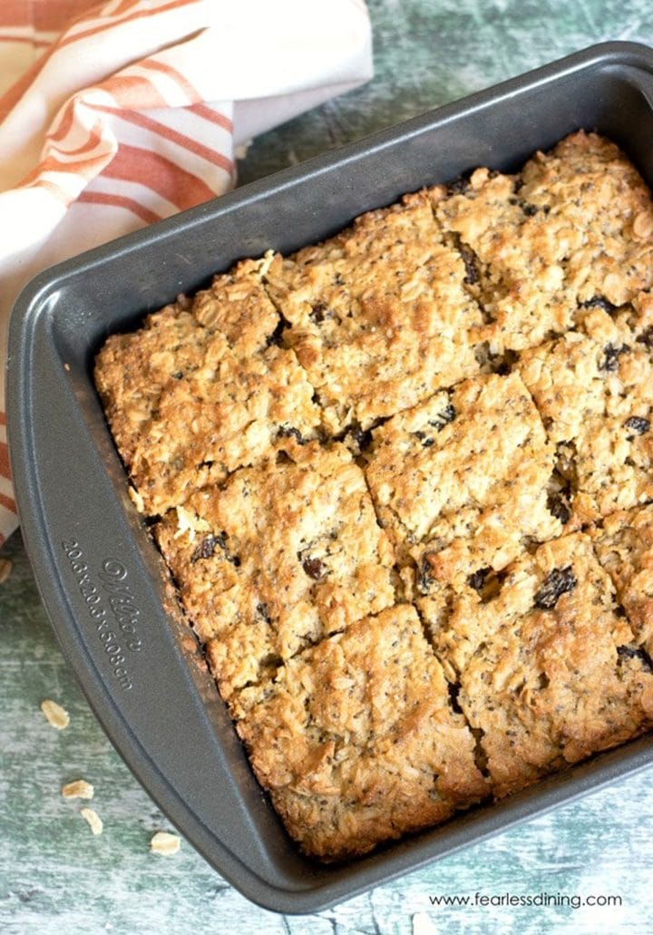 Gluten Free Breakfast Bars (Dairy-Free!) - Fearless Dining