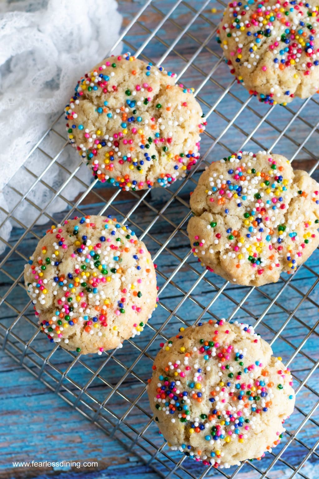 Gluten Free Cream Cheese Sugar Cookies - Fearless Dining