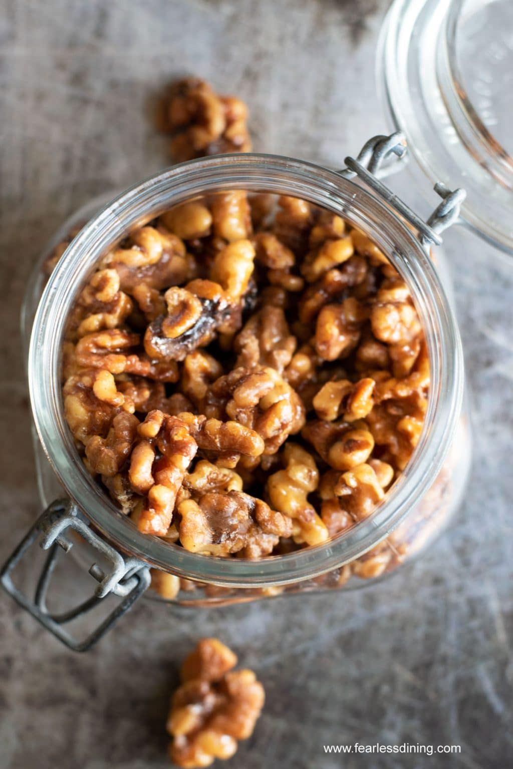Cinnamon Spiced Walnuts - Fearless Dining