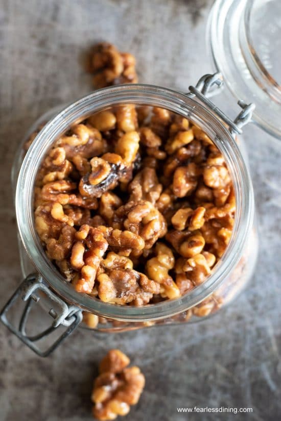 Cinnamon Spiced Walnuts - Fearless Dining