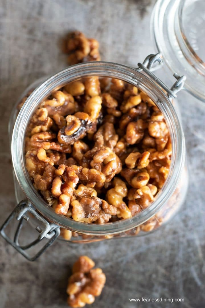 Cinnamon Spiced Walnuts - Fearless Dining