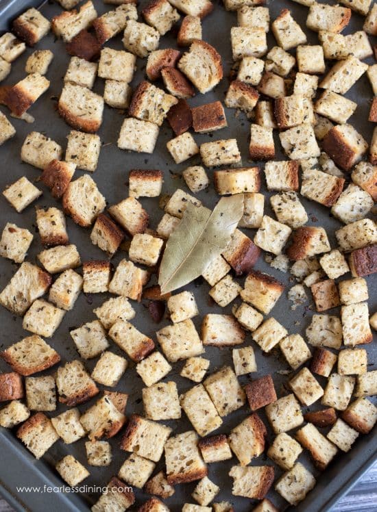 How to Make DIY Gluten Free Stuffing Mix {Dairy-Free} - Fearless Dining