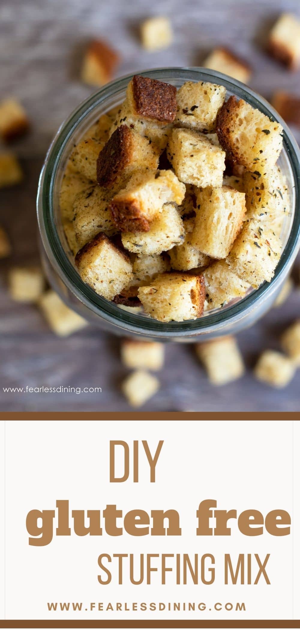 How to Make DIY Gluten Free Stuffing Mix {Dairy-Free} - Fearless Dining