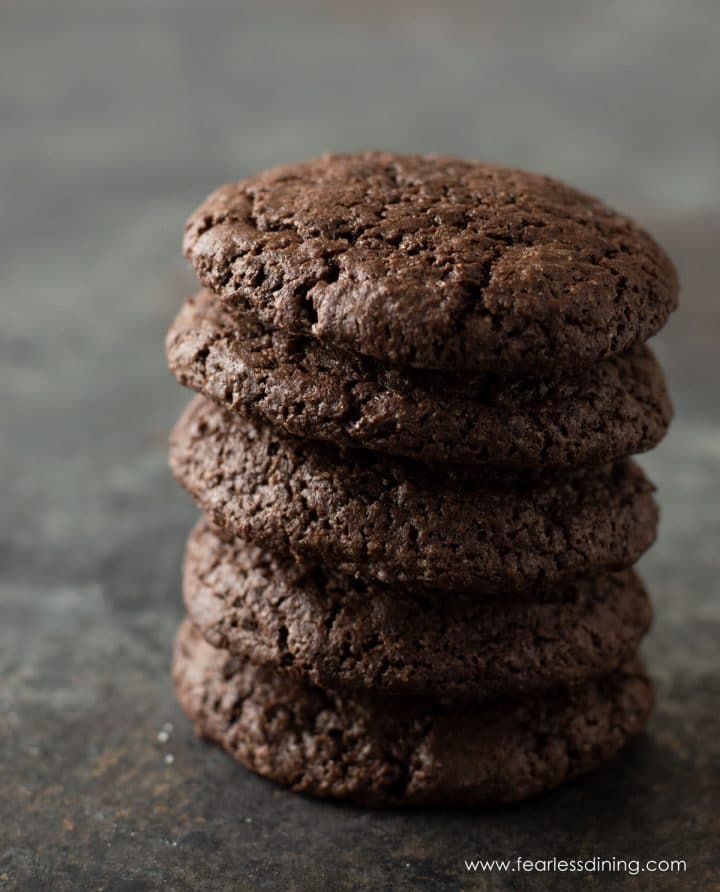 Gluten Free Brownie Cookies (Dairy-Free Option) - Fearless Dining