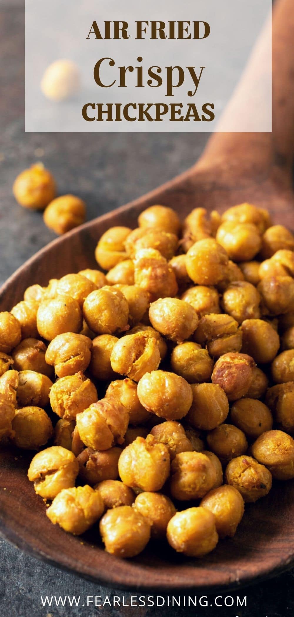 Crispy Air Fried Chickpeas with With Fun Flavors! - Fearless Dining