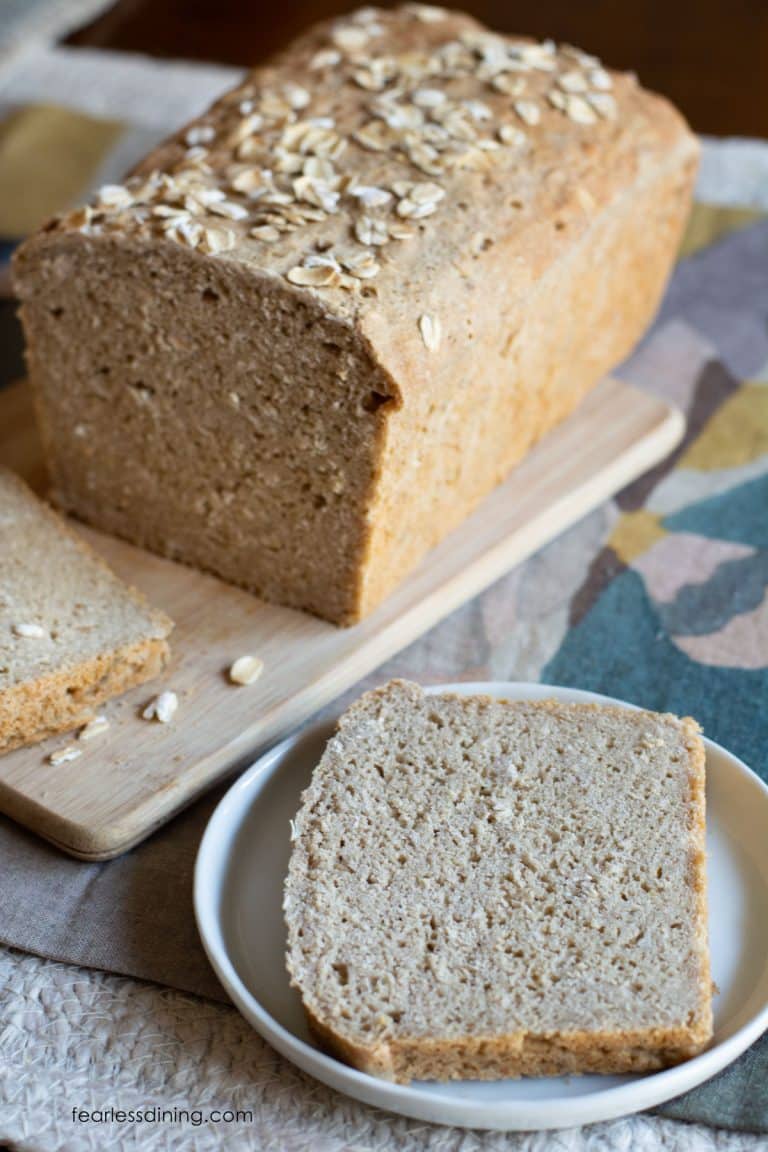 Gluten Free Oat Bread (Oven or Bread Machine!) - Fearless Dining