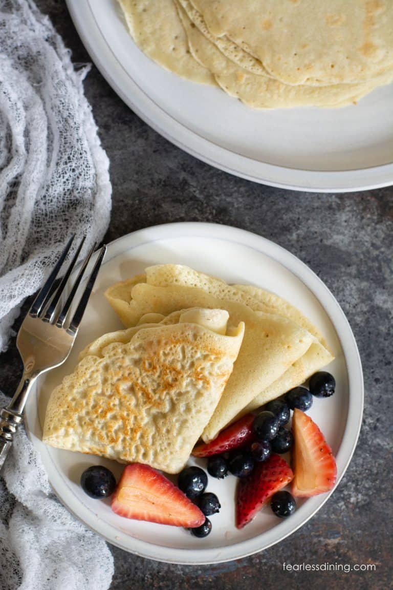 Perfect Gluten Free Crepes (Dairy-Free Too!) - Fearless Dining