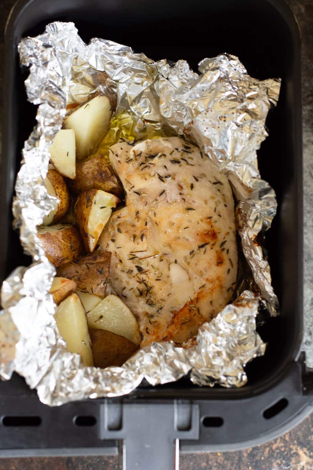 Easy Chicken Air Fryer Foil Packets - Fearless Dining