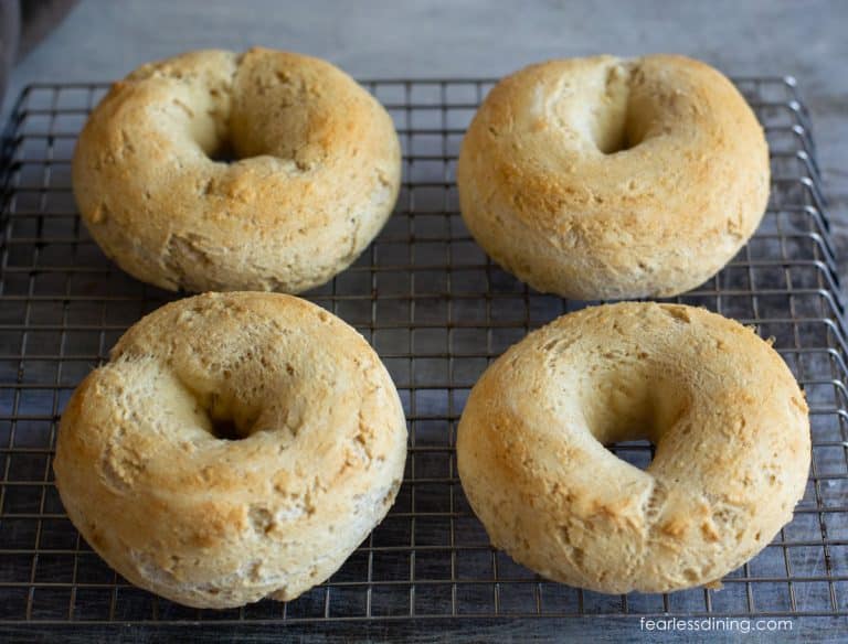 Quick and Easy 5 Ingredient Gluten-Free No-Yeast Bagels - Fearless Dining