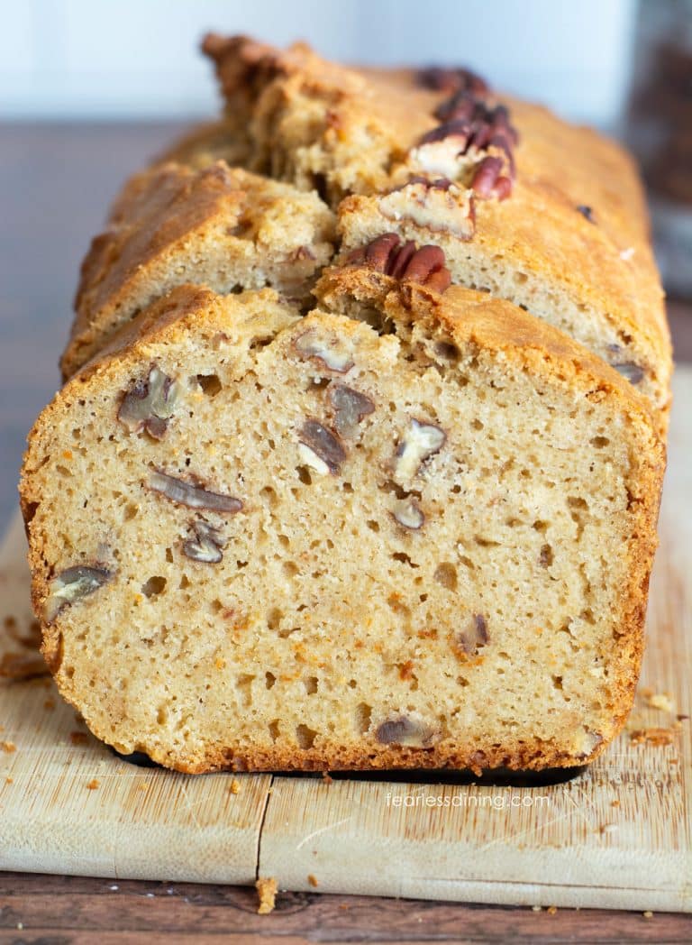 Gluten-Free Maple Pecan Loaf Cake (Soft and Fluffy) - Fearless Dining