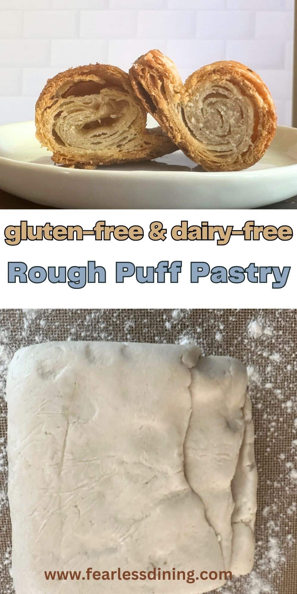 Dairy-Free Puff Pastry (Rough Puff Method!) - Fearless Dining